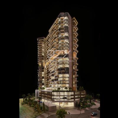 China 1:75 MAJAN Appartemententoren Architectonisch model met 4000K Warm White Light Te koop