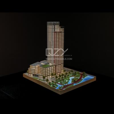 China Modelo de terreno británico Modelo de escala arquitectónica en miniatura 1/200 para presentaciones y exhibiciones profesionales en venta