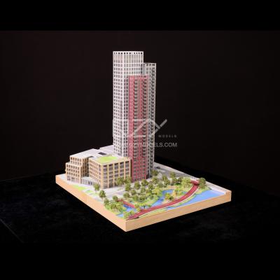 China Modelo de terreno británico Modelo de escala arquitectónica en miniatura 1/200 para presentaciones y exhibiciones profesionales en venta