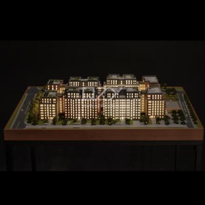China 1:350 Scale Clapham Park Apartment Model with Illumination and 25 Days Lead Time Architectural Physical Model for sale