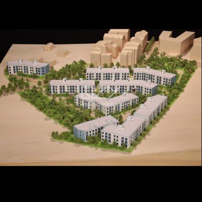China Tirana 1:500 Scale Model with Maple Wood Base ABS Material and Acrylic Display Cover Miniature Architectural Model for sale