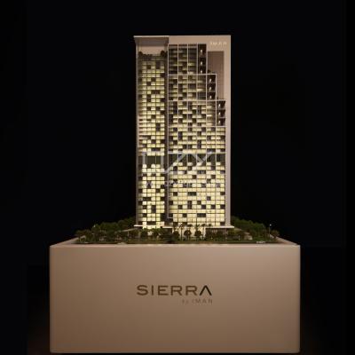 China 1:125 Scale Architectural Scale Model with Acrylic ABS and Metal Materials for Realistic Miniature Building Display for sale