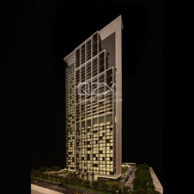 China 1:125 Scale Architectural Scale Model with Acrylic ABS and Metal Materials for Realistic Miniature Building Display for sale