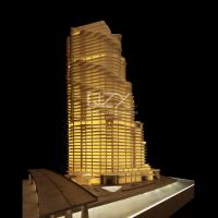 China 1:200 Scale Handmade Solid Wood Architectural Concept Model with Lighting for sale