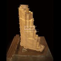 China 1:200 Scale Handmade Solid Wood Architectural Concept Model with Lighting for sale