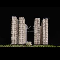 China 1:100 Scale Hyderabad VRINDAVAN Project Luxury Residential Model 8 Towers 1.8m Height for sale