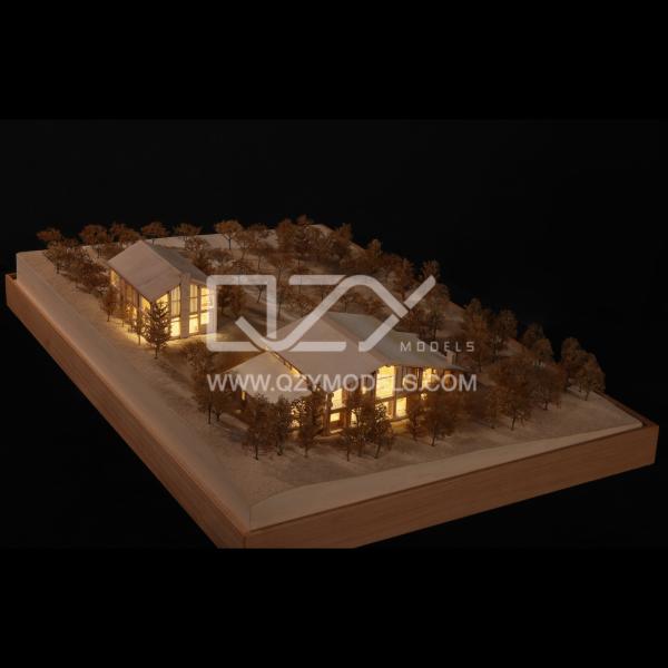 Quality 1:100 Scale Realistic Style Architectural Model with Solid Wood Craftsmanship for sale