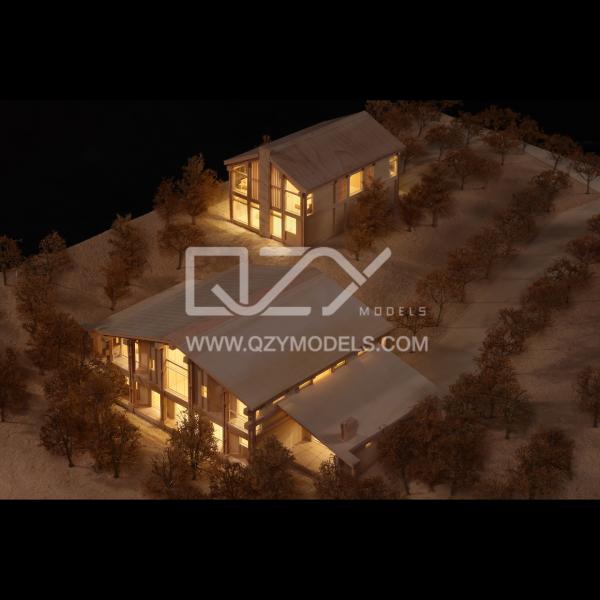 Quality 1:100 Scale Realistic Style Architectural Model with Solid Wood Craftsmanship for sale
