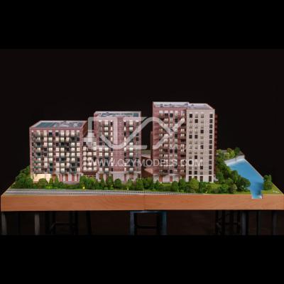 China 1:100 Scale Chelsea Architectural Model with Full Lighting and Handcrafted Details for sale