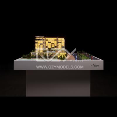 China 1:100 Scale Architectural Model with Full Lighting and Laser Cutting for Dubai Ellington Properties Project for sale