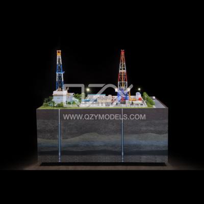 China 1:100 Scale Nigeria Oil Project Industrial Model with Handmade Craftsmanship and ABS Acrylic Materials for sale