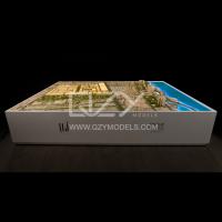 China 1:750 Manhattan Crystal Model Custom Urban Planning Sand Table with 3000K Warm Lighting for sale