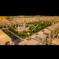 China 1:750 Manhattan Crystal Model Custom Urban Planning Sand Table with 3000K Warm Lighting for sale
