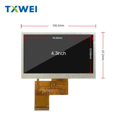 China 4.3 inch 480 * 272 industrial control endoscope instrument equipment medical music LCD display screen display board à venda