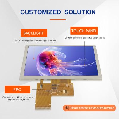 China 5 Inch IPS LCD TFT 800*480 Resolution RGB 24 Interface LCD Display Module With ST7262 for sale