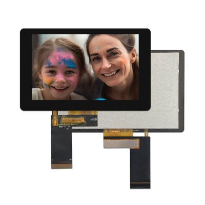 China RGB 24 BIT Interface 5 polegadas TFT LCD Display 800*480 Capacitove Touch Screen personalizável à venda