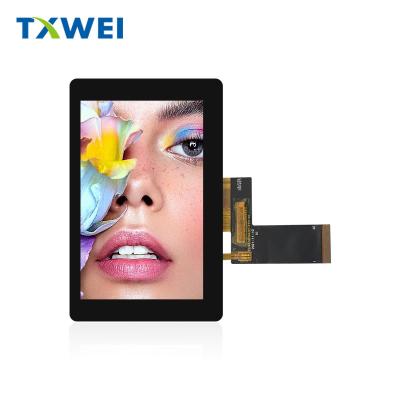 China RGB 24 BIT Interface 5 polegadas TFT LCD Display 800*480 Capacitove Touch Screen personalizável à venda