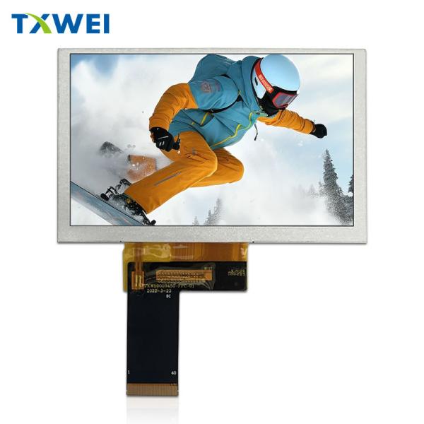 5 polegadas IPS TFT LCD 800 * 480 pixels 262K Display Full Color ST7262 Driver IC