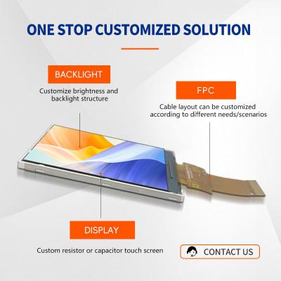 China 2Exibição LCD TFT de 0,4 polegadas 350 cd/m2 com resolução 240 * 320, painel de instrumentos para veículos de duas rodas à venda