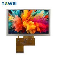 China 5.0 Inch TFT LCD Display 800x480 IPS 650cd/m² RGB 24bit Interface Customizable Touch Screen for sale