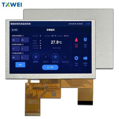 Chine 5.0 pouces LCD 800*480 Résolution RGB Interface de contrôle industriel Affichage LCD médical à vendre