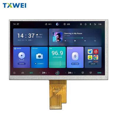 Tela LCD de navegação para carro de 7 polegadas 1024 * 600 Brilho 450cd/m2 Painel de instrumentos de motocicleta