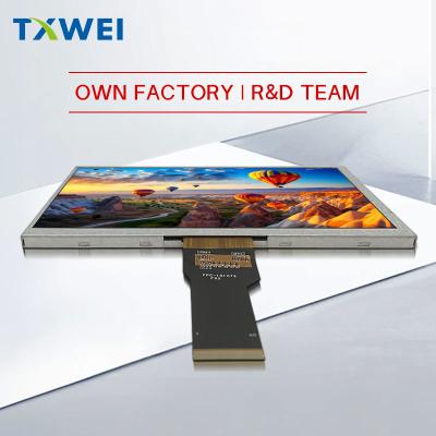 China Customized 7-inch horizontal screen 1024 * 600 security display LVDS interface 650 brightness for sale