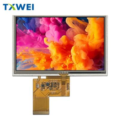 China Wholesale 5-inch 800*480 TFT resistive touch screen industrial control equipment display monitoring monitor LCD screen for sale