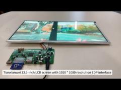 12.1 inch 500nits 1024*768 Resolutie IPS TFT LCD module met Ips LVDS interface
