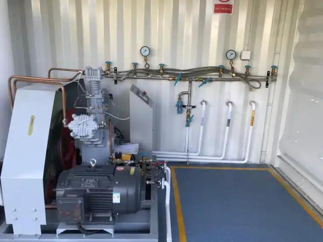 CNG Station Series High Pressure Reciprocating Piston Hydrogen Argon Gas Compressor with Fully Automatic Control