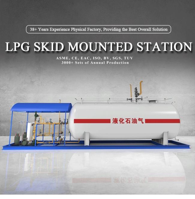 LPG Filling Station Cooking Gas, LPG Skid Plant Filling Station