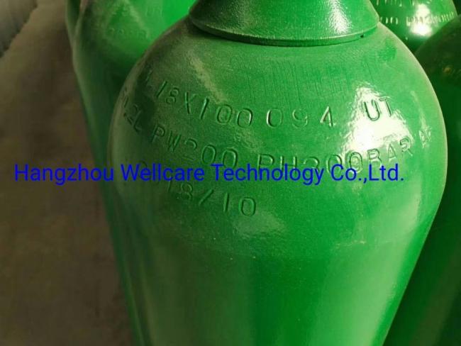 ISO Tped High Pressure Seamless 40L 50L Empty Medical Oxygen Gas Cylinder for Sale in Peru India