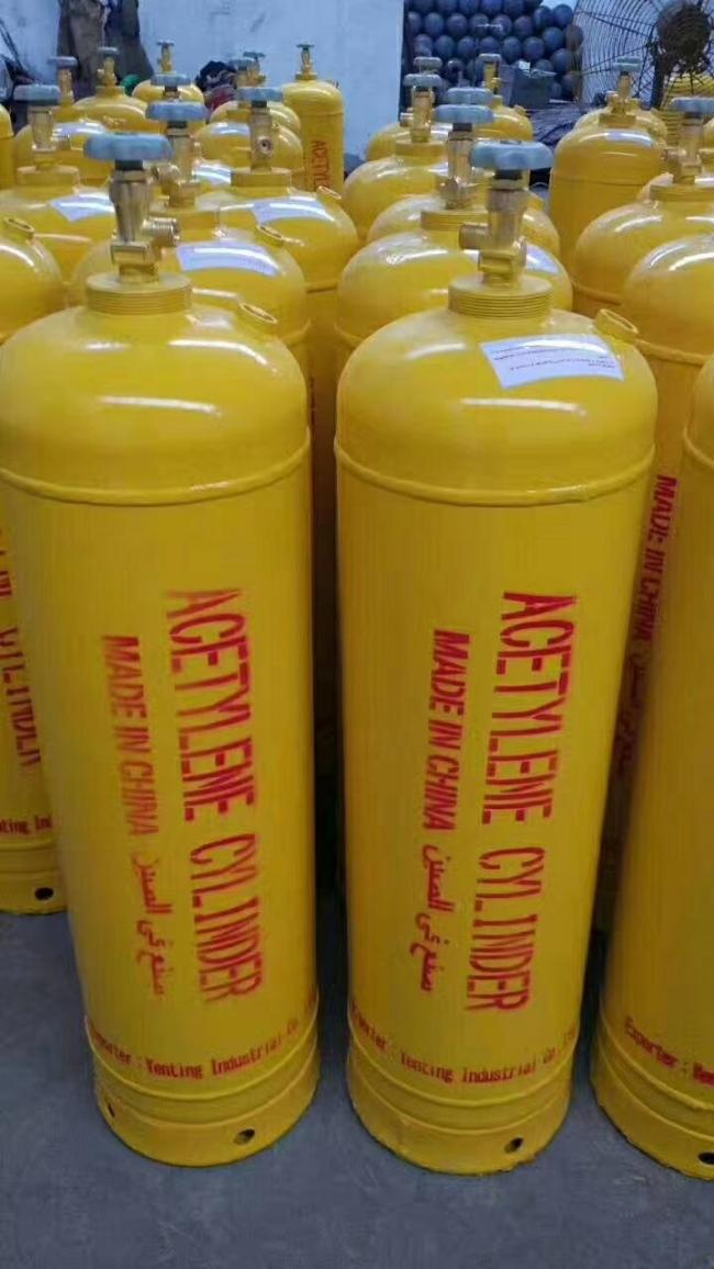 New 10 Cu FT Mc Acetylene Steel Gas Cylinder with Cga 200 Valve