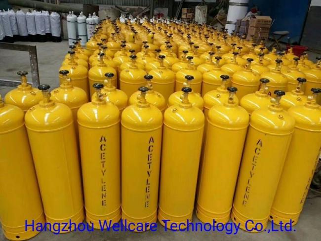 New 10 Cu FT Mc Acetylene Steel Gas Cylinder with Cga 200 Valve