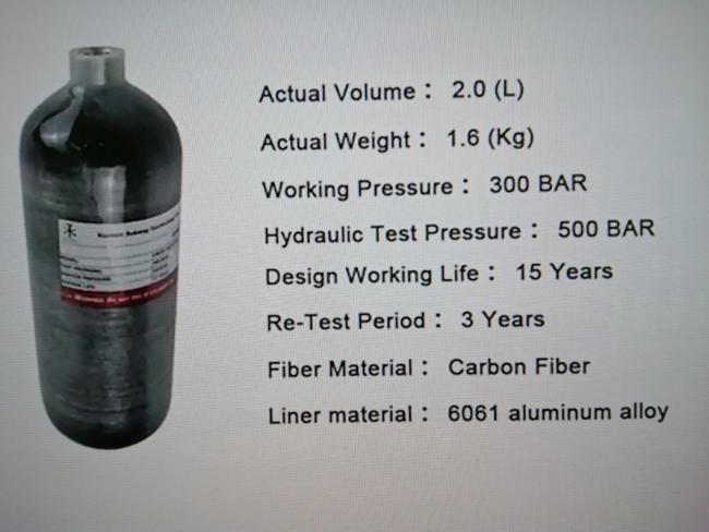 CO2 Metal Cylinder, Metal Composite Cylinder, Carbon Fiber Air Cylinder