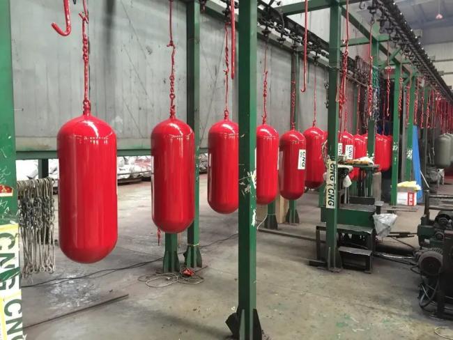 ISO-11439 CNG-1 Natural Compressed Seamless Steel 325-55L Gas Cylinder