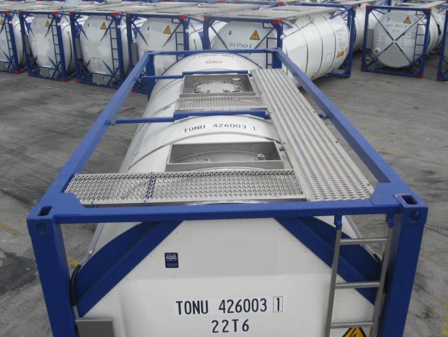 Un Portable T4 ASME Standard Lr Certified 20FT ISO Fuel Tank Container for Diesel and Gasoline