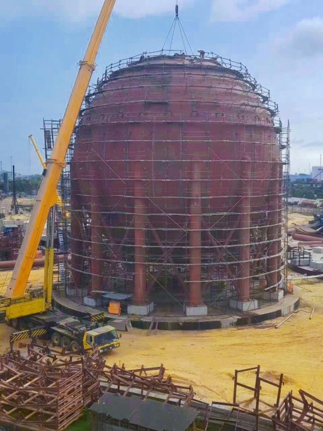 Hydrogen Gas Spherical Tank, Spherical Storage Tank Diagram