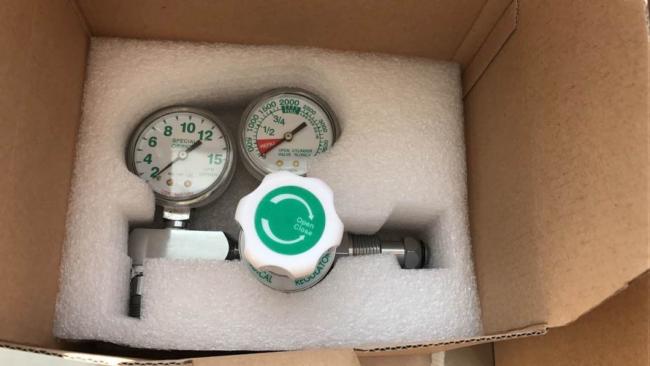 G250-15-510 Medium Duty Single Stage Acetylene Regulator, 15 Psig Delivery Range, Cga 510 Inlet