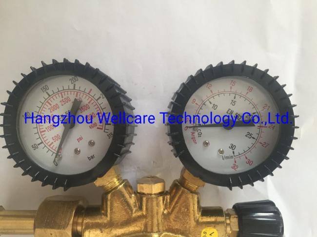 Argon / CO2 MIG TIG Flow Meter Gas Regulator Gauge with Gas Hose Welding Weld