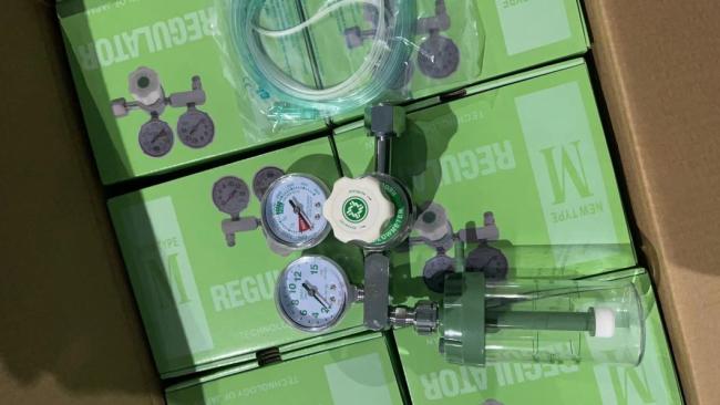 Argon / CO2 MIG TIG Flow Meter Gas Regulator Gauge with Gas Hose Welding Weld