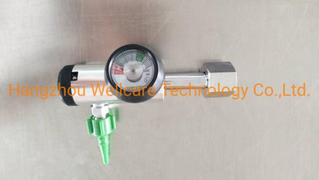 Best Valued Mini Oxygen Regulator, 0-8 Lpm, 540 Cga Connector, Brass Sleeve
