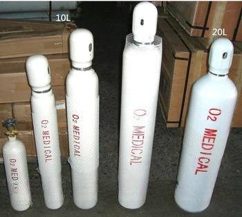 Quality ISO Tped High Pressure Seamless 40L Empty Medical Oxygen Gas Cylinder for Peru India for sale