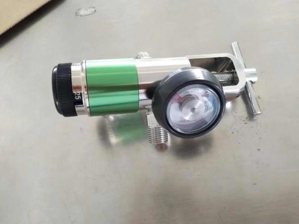 Quality Oxygen Aluminum Cylinder Regulator, Green Anodized Aluminum, 0-8 Lpm 870 Cga for sale
