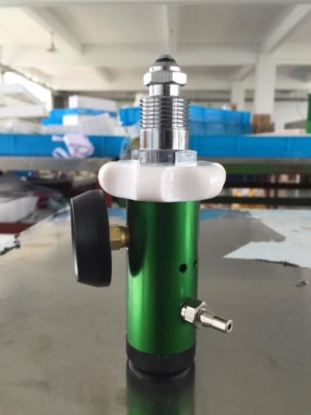 Quality Oxygen Aluminum Cylinder Regulator, Green Anodized Aluminum, 0-8 Lpm 870 Cga for sale