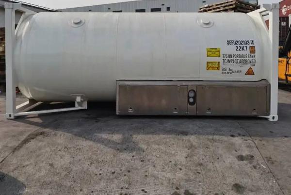 Quality 5-200 M3 0.8 MPa 20FT Cryogenic Liquid ISO Tank Container Liquid Nitrogen/Oxygen for sale