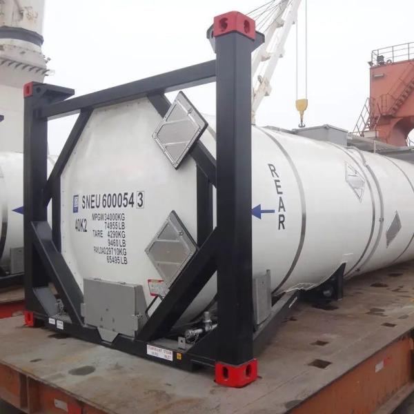 Quality 5-200 M3 0.8 MPa 20FT Cryogenic Liquid ISO Tank Container Liquid Nitrogen/Oxygen for sale