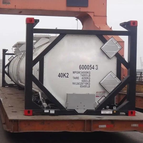 Quality T75 Un Portable Cryogenic GB/ASME 40FT LNG ISO Tank Container Stainless Steel Storage Tank for sale