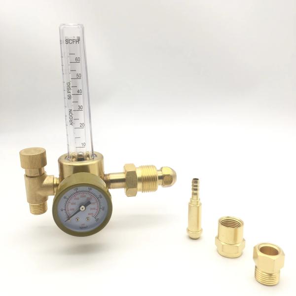 Quality Weld Acetylene Regulator Welding Gas Gauges Cga-200 Rear Inlet with 9/16"-18 for sale