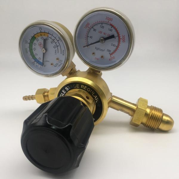 Quality Weld Acetylene Regulator Welding Gas Gauges Cga-200 Rear Inlet with 9/16"-18 for sale